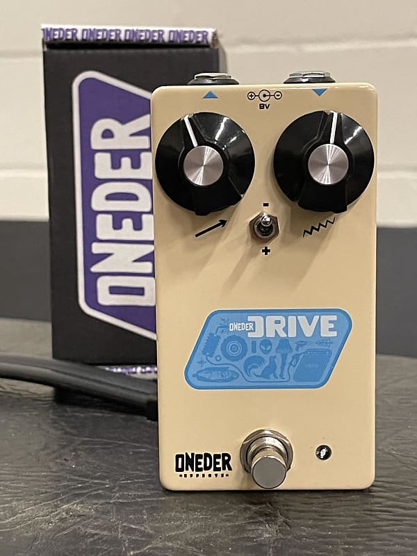 Oneder Effects Oneder Drive - Cream / Blue | Reverb