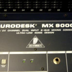 Behringer Eurodesk MX9000 Professional 48/24-Channel Mixing | Reverb