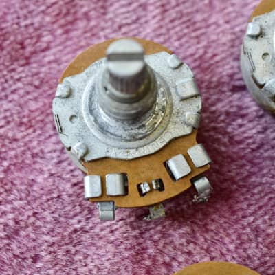 Vintage 1972 Fender / Cetnralab matched pot set - Volume / | Reverb