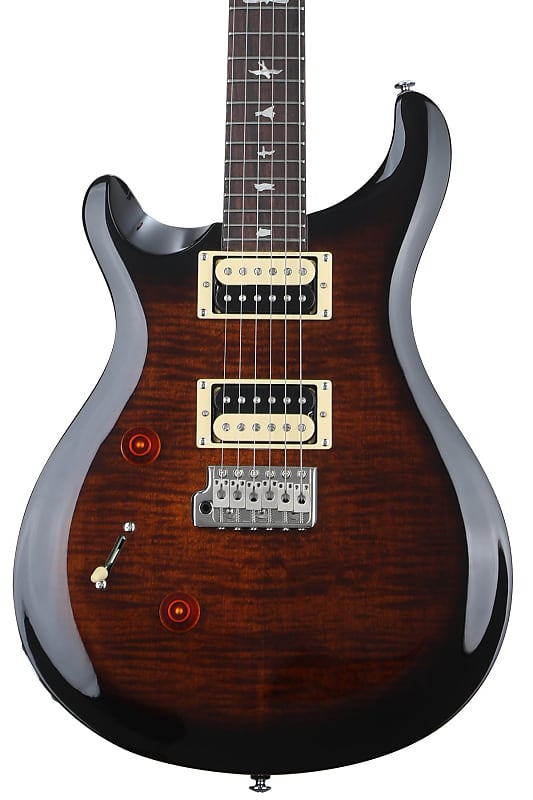 PRS SE Custom 24 Left-handed Electric Guitar - Black Gold | Reverb