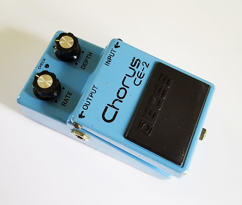 Boss CE-2 CE2 Chorus Silver Screw Long Dash Black Label 1980 | Reverb