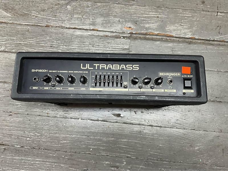 Behringer Ultrabass BXR1800H 180-Watt 2-Channel Bass Amp Head | Reverb
