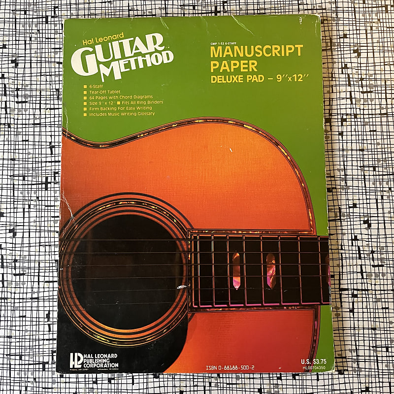 Hal Leonard Guitar Manuscript Paper Pad | Reverb