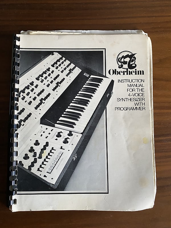 Oberheim 4 Voice synthesizer Manual 70s | Reverb