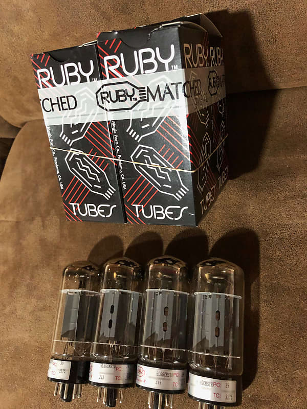 Ruby 6L6GCMSTR matched quad tube set - never used | Reverb