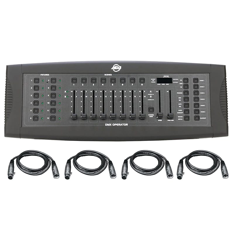 American DJ DMX Operator Lighting Controller + Cables Package | Reverb