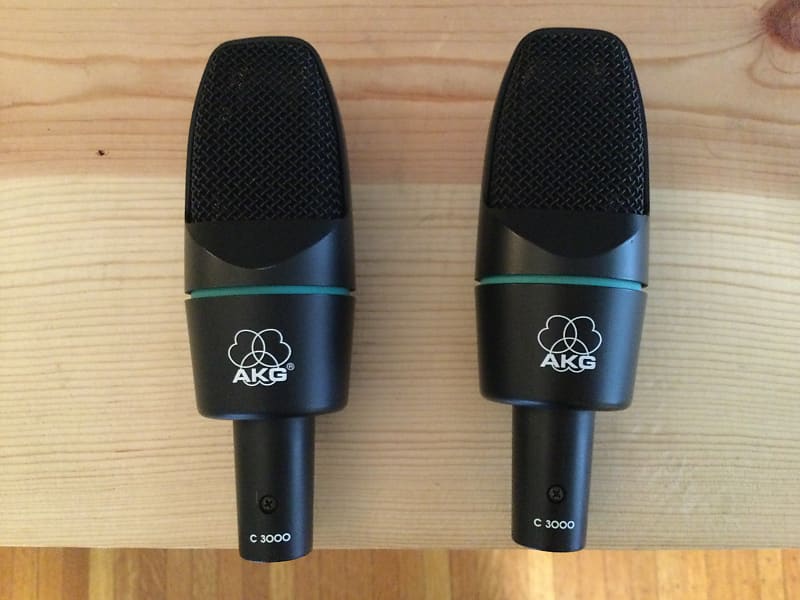 AKG C3000 green stripe Mid 90’s - Black | Reverb