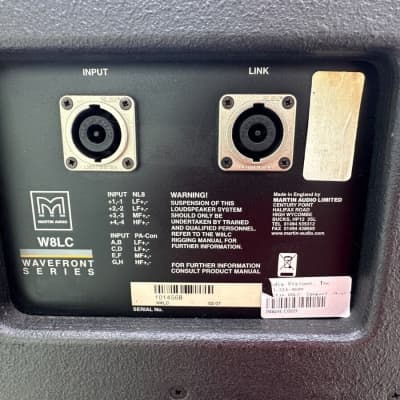 Martin Audio W8LC Line Array Speakers (Lot of 4) THS | Reverb