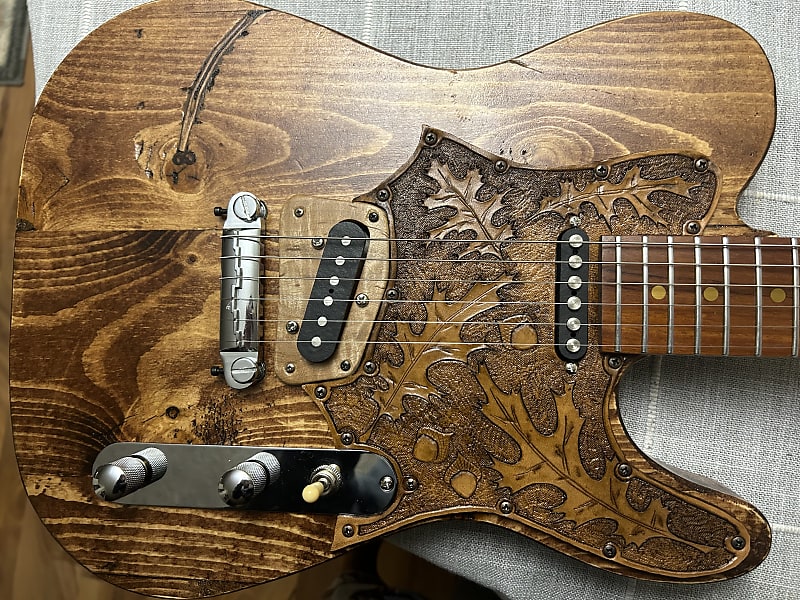 Handmade Oak Leaf Pinecaster 2024 | Reverb