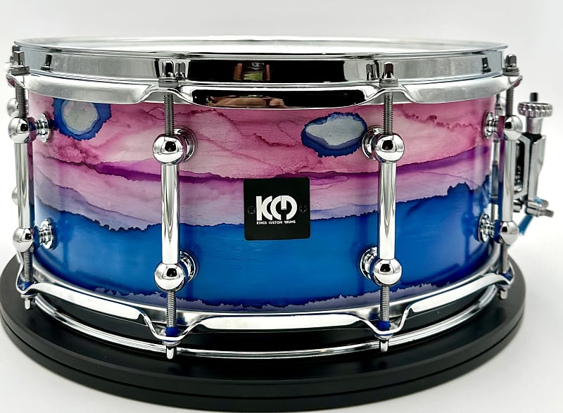 Kings Custom Drums Art With a Beat #3 2024 - Alcohol Ink with | Reverb