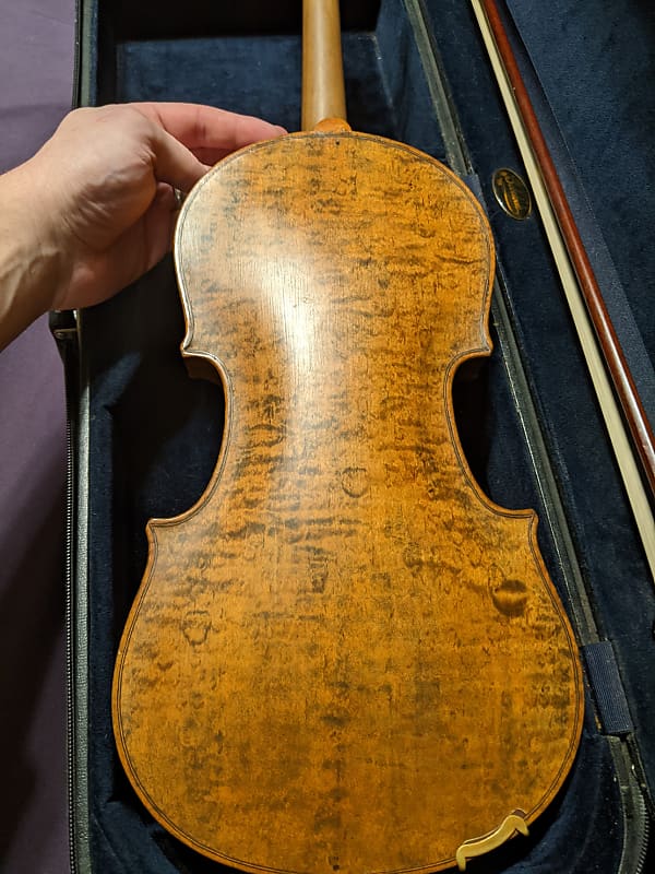 Handmade 4/4 Violin Early 1900's Natural | Reverb