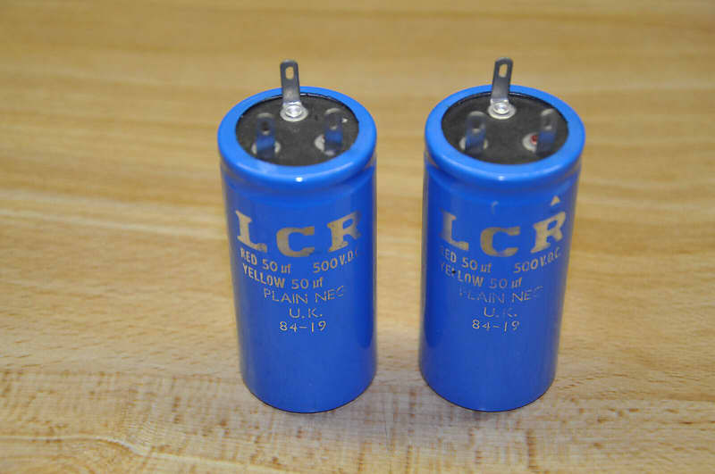 Marshall LCR Filter Caps original 50uf 50uf 500 vdc 1980's | Reverb
