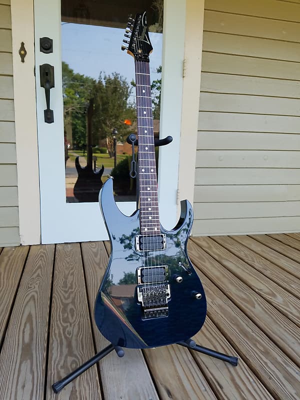 Ibanez RG520QS 2000 Trans Blue | Reverb