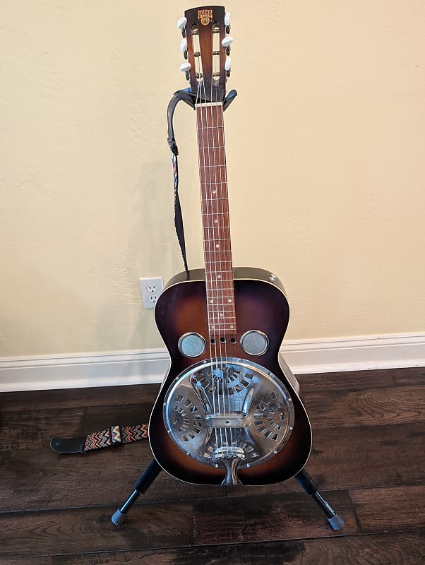 Dobro Square Neck Resonator slide guitar c 1981 - Brown | Reverb