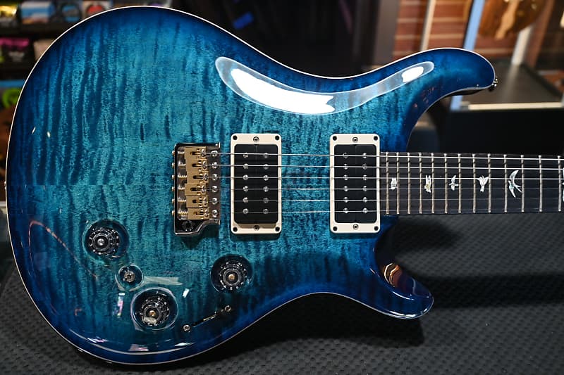 PRS Custom 24 Piezo - Cobalt Blue #6989 | Reverb