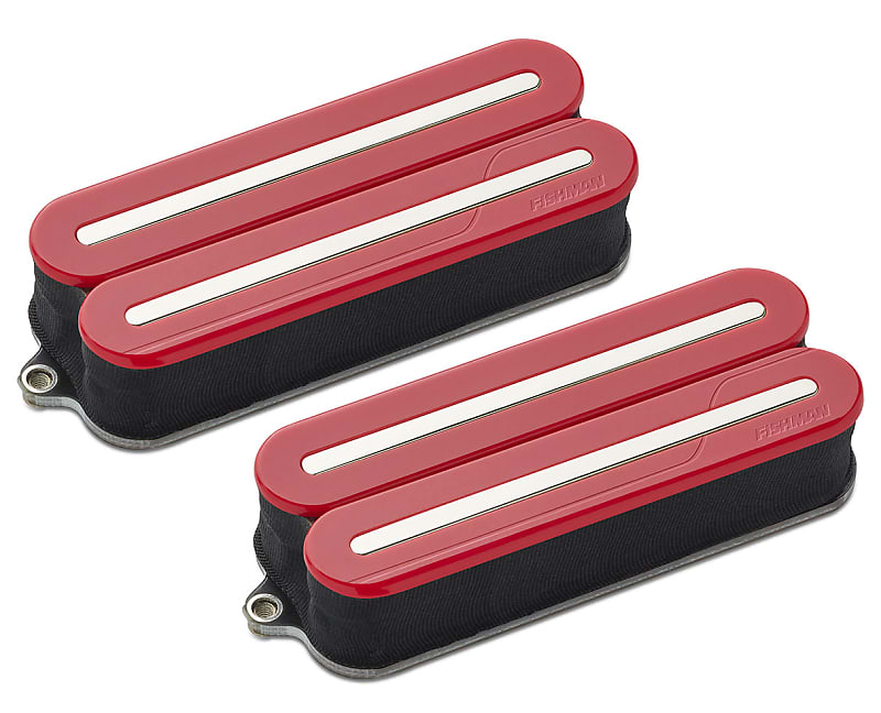 Fishman Fluence Open Core Modern 8-Str Humbucker Set - Red | Reverb