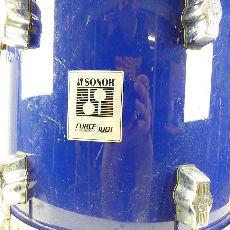 Used Sonor FORCE 3001 SINGLE TOM 13 Single Drums 13" Blue | Reverb