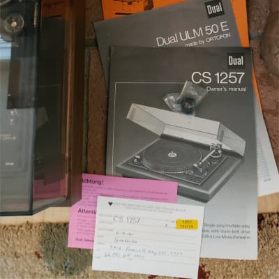 Dual CS 1257 Gem Quality Fully Automatic Belt Drive Turntable | Reverb