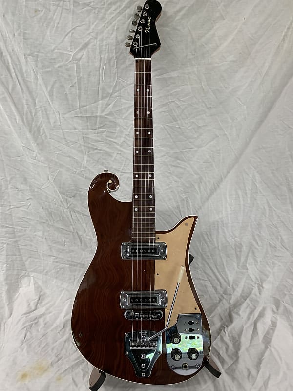 Premier/Multivox Multivox E-781 Scroll Guitar 1965 Rich Brown | Reverb