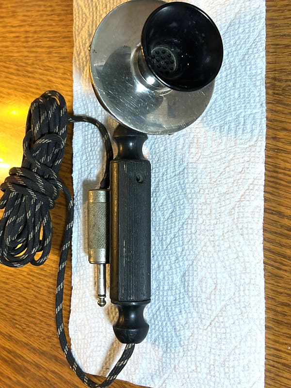 Vintage 1930's Kellogg J-K Handheld Microphone, nice, works | Reverb