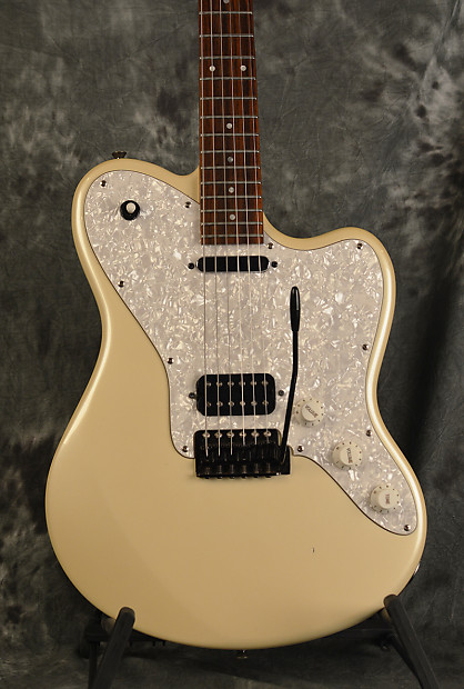 Fernandes Native White Metallic Pearl Pickguard Rare Model w | Reverb