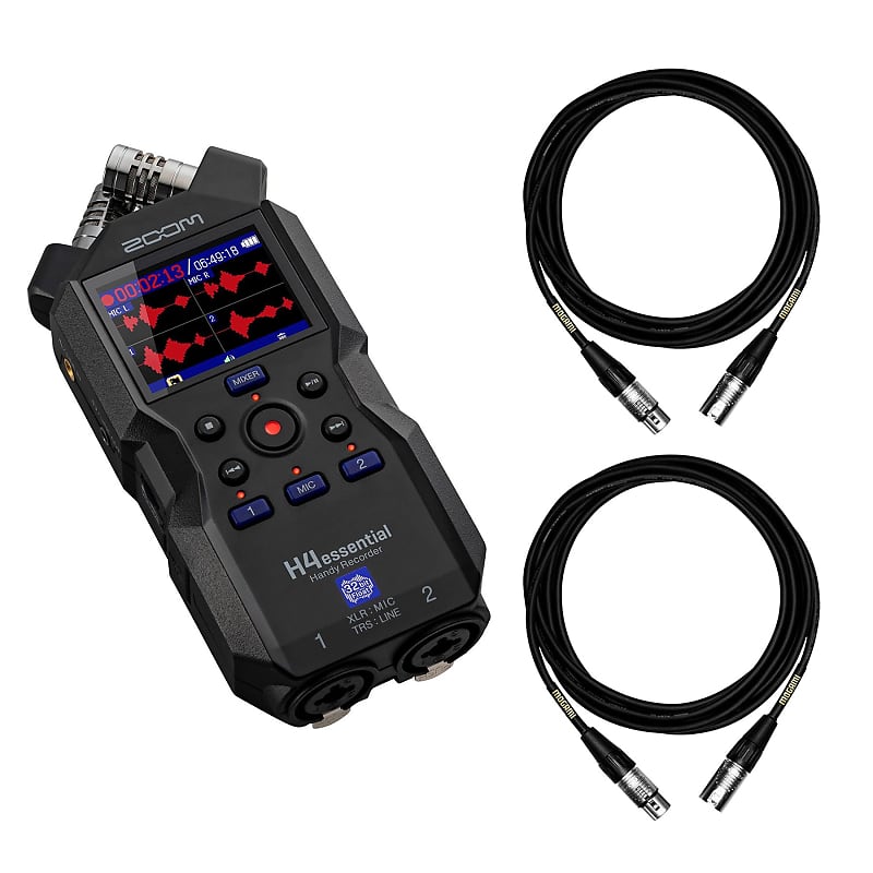 Zoom H4essential Digital Recorder Bundle with 15-foot Mogami | Reverb