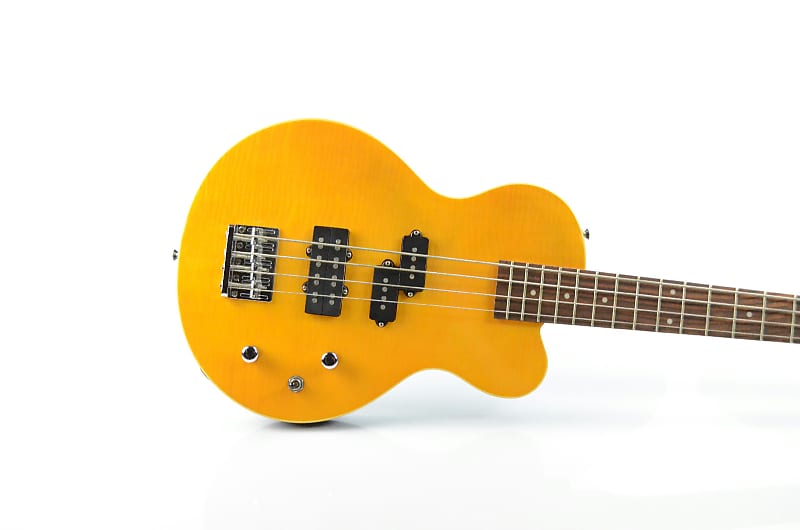 Canvas CVB-20 Electric Bass Flame Yellow Gold owned by Papa | Reverb