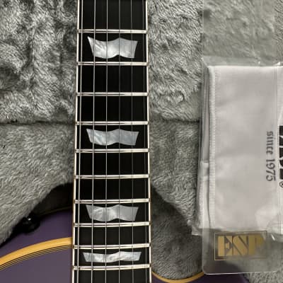 2021 ESP Eclipse CTM I FT Reversed Flag Inlays - Purple Satin | Reverb