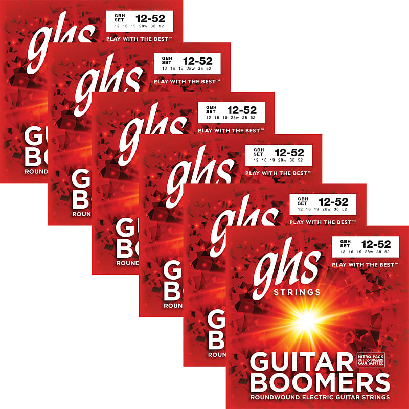 6 Sets GHS Electric Boomers GBH Heavy Nickel-Plated Steel | Reverb