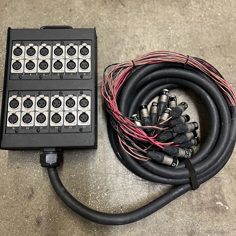 REDCO 24-Channel Box XLR to XLR Snake Patchbay 15' | Reverb
