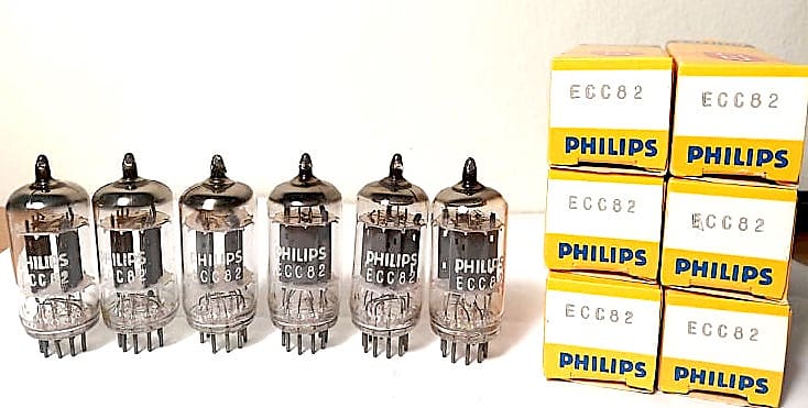 Philips ECC82 / 12AU7 NOS 6 PIECES | Reverb UK