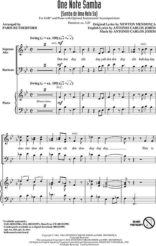 One Note Samba - (Samba de uma nota so) | Reverb