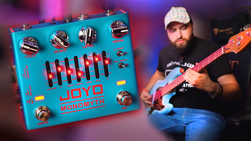Joyo Monomyth Bass Preamp Pedal with Distortion and EQ | Reverb France
