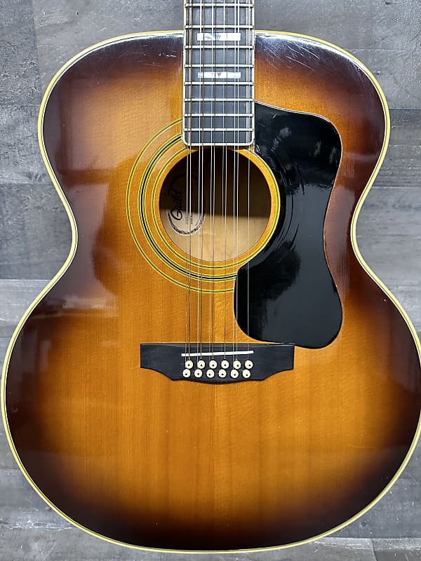 Guild F-412 SB 1976 Natural with case ! | Reverb