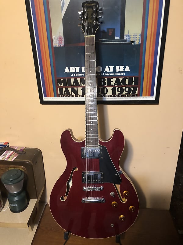 Samick San 450 2000’s -335 Cherry | Reverb
