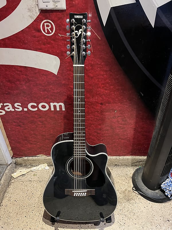 Yamaha FGX-412C-12 BL 1998-2001 Black | Reverb