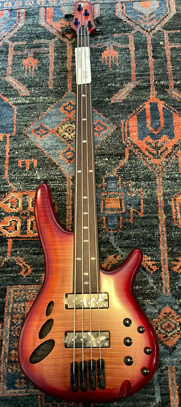 Ibanez SR Bass Workshop Fretless Electric Bass - Brown Topaz | Reverb
