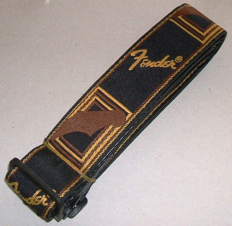 USA Fender Deluxe Embroidered Guitar Strap Stratocaster | Reverb