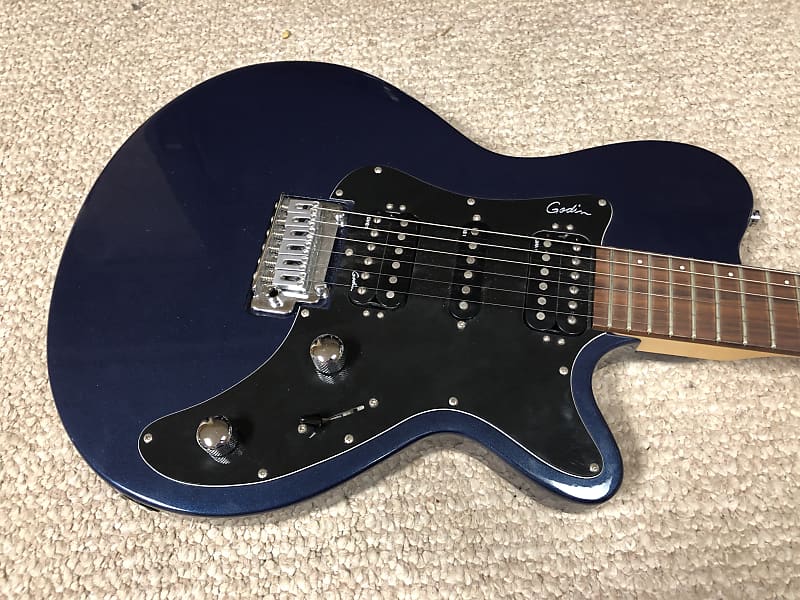 Godin SD XT Electric Guitar & Gigbag Midnight Blue | Reverb