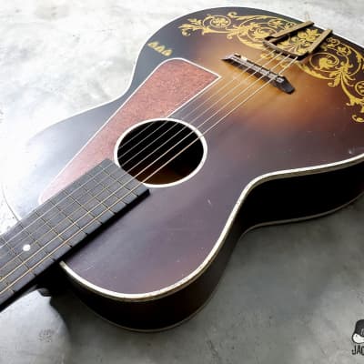 Del Oro / Harmony / Regal "JIM" Parlor Acoustic Guitar w/ | Reverb