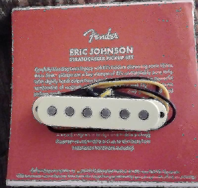 Fende Eric Johnson Stratocaster Pickup middle - Vintage White | Reverb
