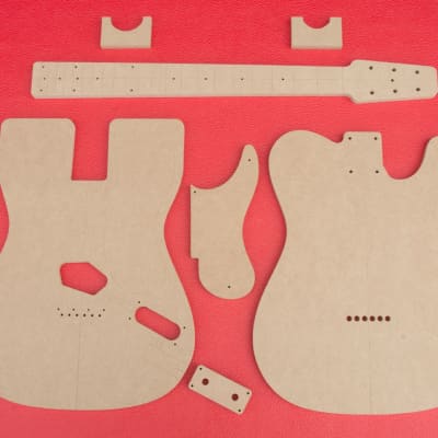 Fender Snakehead Telecaster Guitar Router Templates with Neck | Reverb