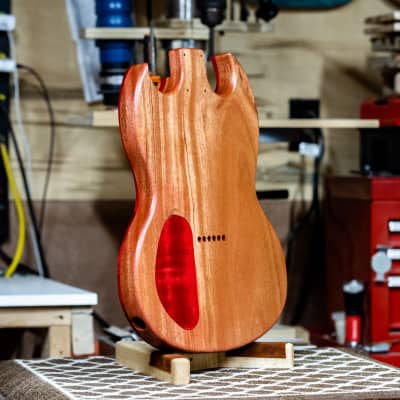 SG style bolt on Body / Figured Mappa & Mahogany SG | Reverb Canada