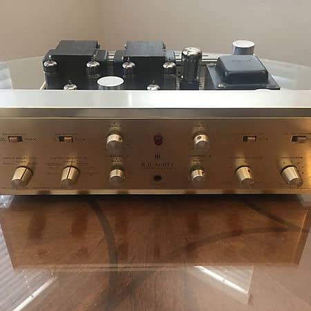 Rare Model Scott 222C Stereo Amplifier, 1962, Gold Face | Reverb