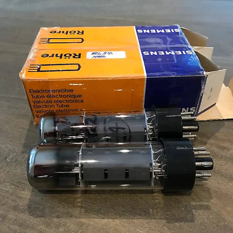 Siemens / Telefunken El34 Matched Pair | Reverb