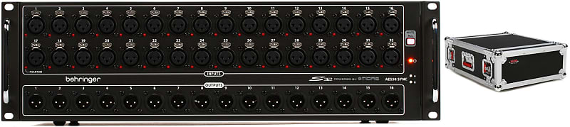 Behringer S32 32 x 16 Digital Stage Box Bundle with Gator | Reverb