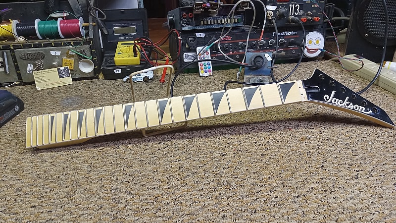 Genuine Jackson 24 Fret Shark Fin Neck with Maple Fretboard, | Reverb