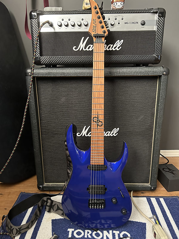 Solar Guitars AB1.6HMBL+ - Metallic Blue | Reverb