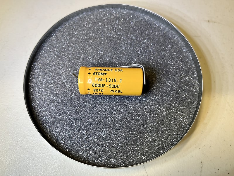 Sprague Atom 600uf TVA-1315.2 1979 | Reverb