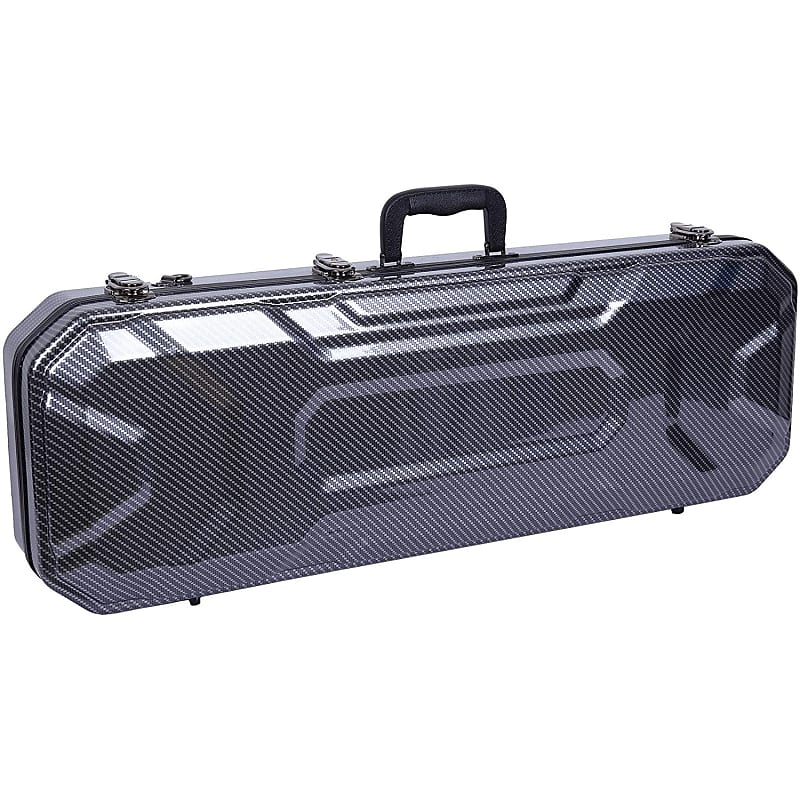 Crossrock Carbon Pattern PC Hard Shell Violin Case fits 4/4 | Reverb